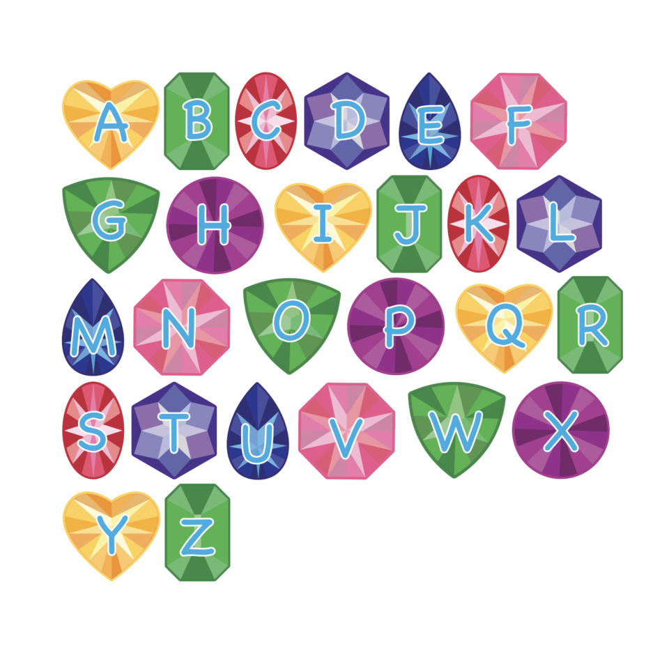 Pirate Jewel Alphabet - Sensory Paths