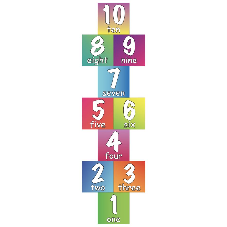 Classic Numbers Hopscotch - Sensory Paths