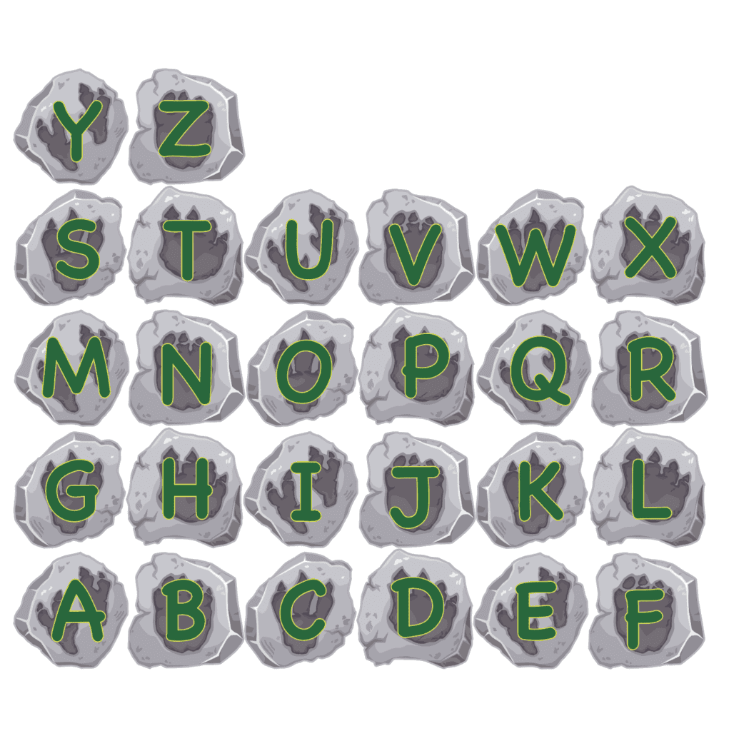 Dino Alphabet - Sensory Paths
